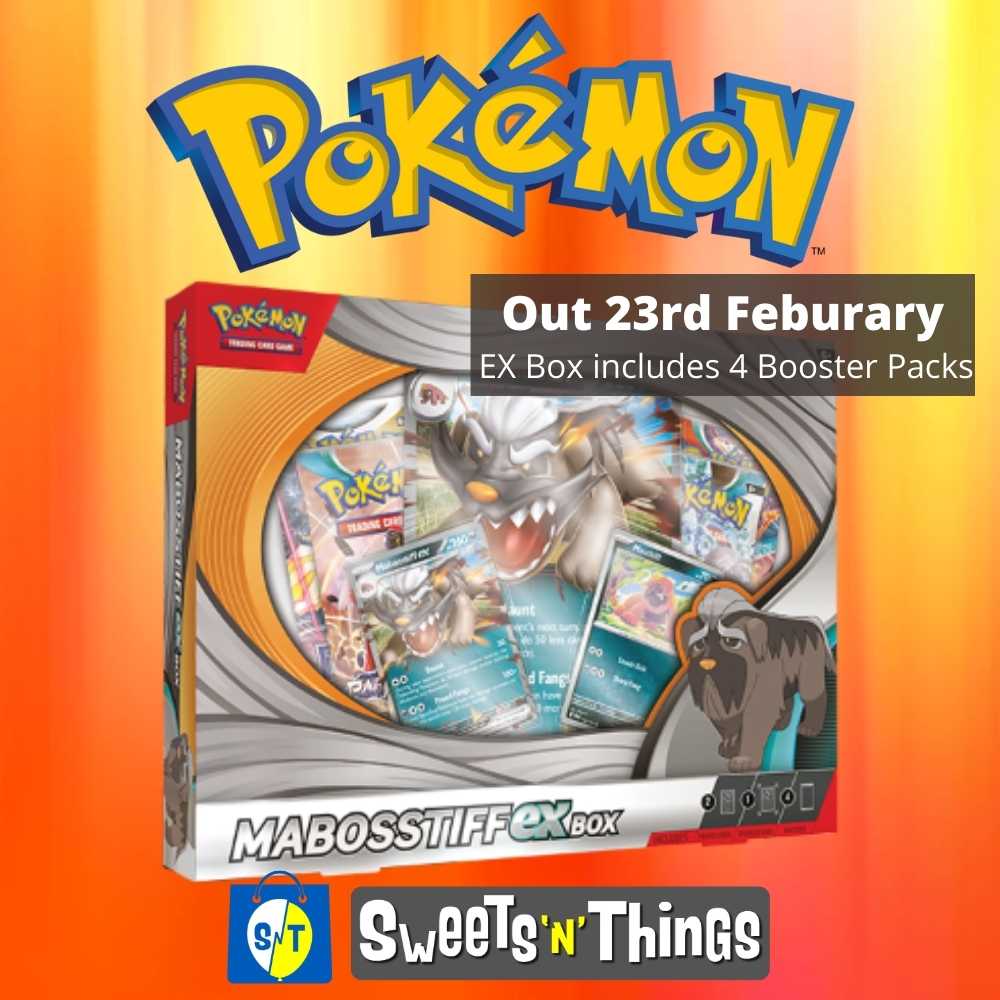 Pokémon TCG: Mabosstiff ex Box - Release Date: 23/02/2024 — Sweets 'n ...