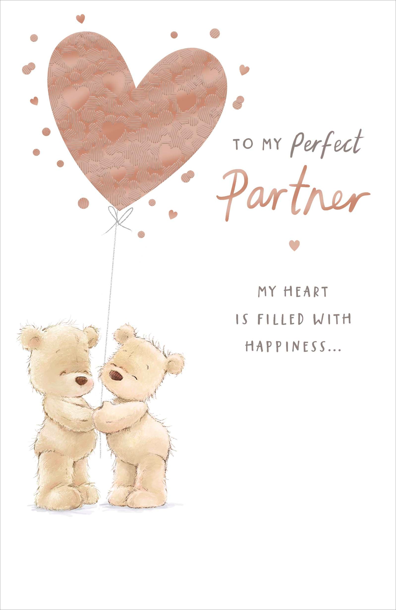 Nutmeg Birthday Card for Partner, Cute Design — Sweets 'n' Things