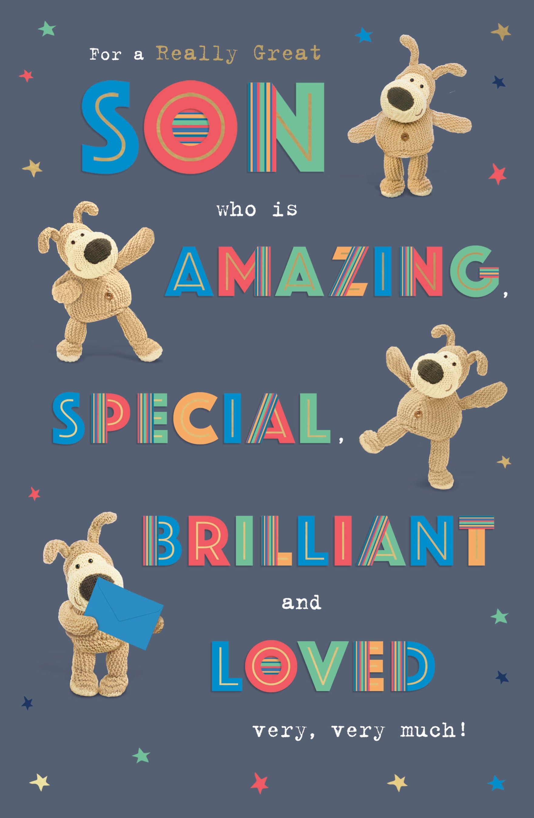 Boofle Birthday Card for Son, Cute Design — Sweets 'n' Things