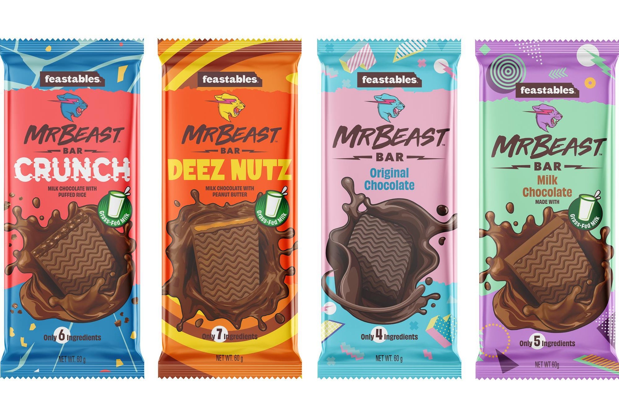 Feastables MrBeast Original Chocolate Bar 60g — Sweets 'n' Things