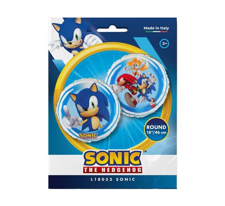 Sonic The Hedgehog - 18" Foil Helium (Optional Helium Inflation ...