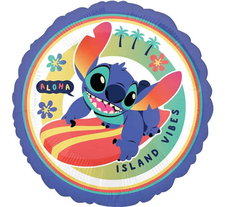 Disney Stitch Balloon - Foil Helium (Optional Helium Inflation ...