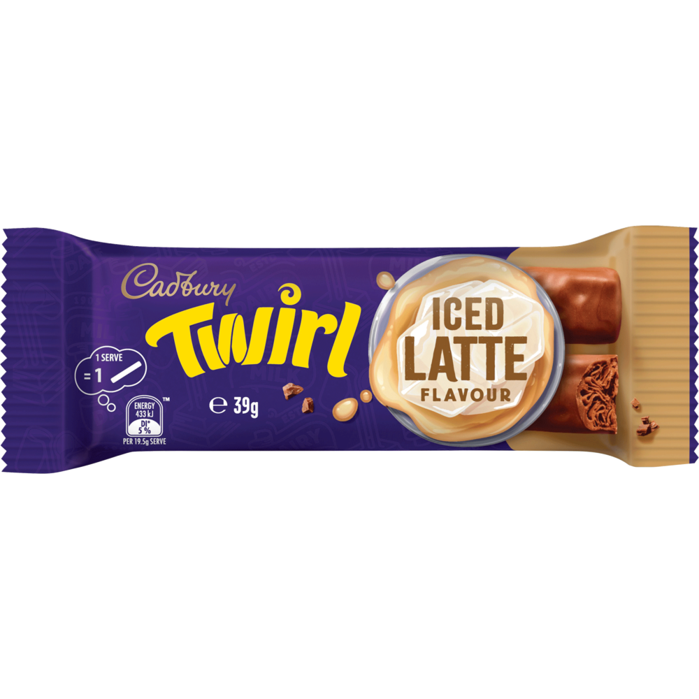 Cadbury Twirl Iced Latte Flavour Chocolate Bar — Sweets 'n' Things