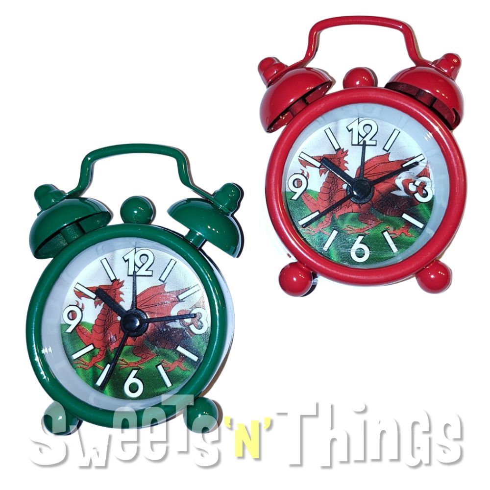 Small Alarm clock with Welsh dragon — Sweets 'n' Things
