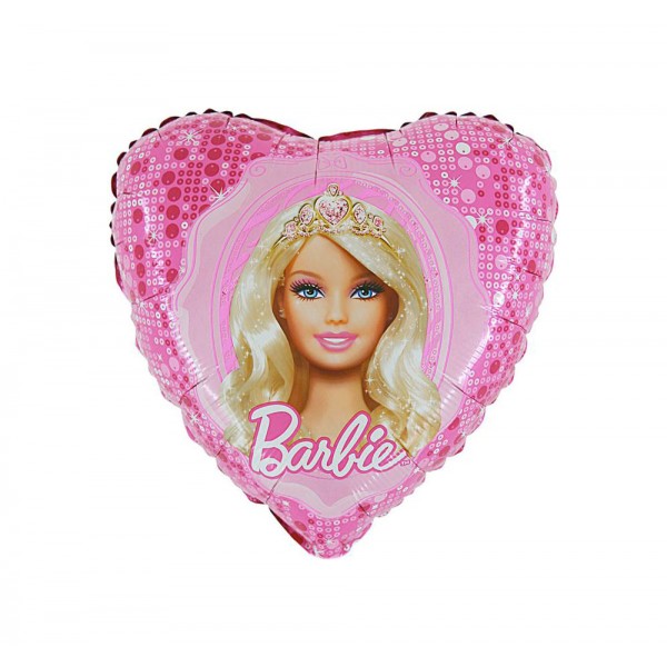 Barbie Princess Heart Helium 18" Balloon (Optional Helium Inflation ...