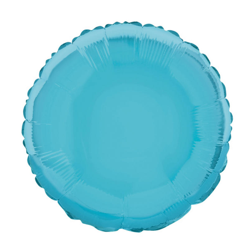 Baby Blue Circle Shape Foil Balloon (Optional Helium Inflation ...