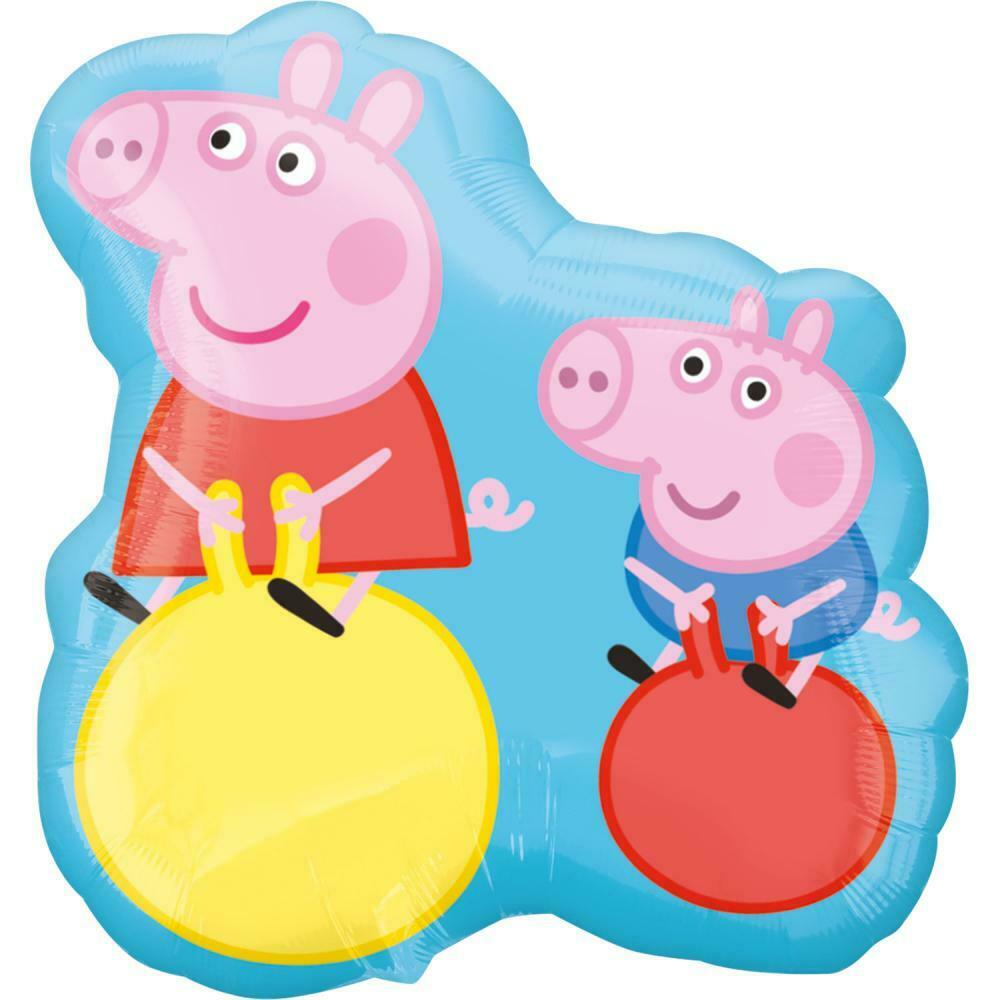 Peppa Pig SuperShape Foil Balloon 19" x 21" (Optional Helium Inflation ...