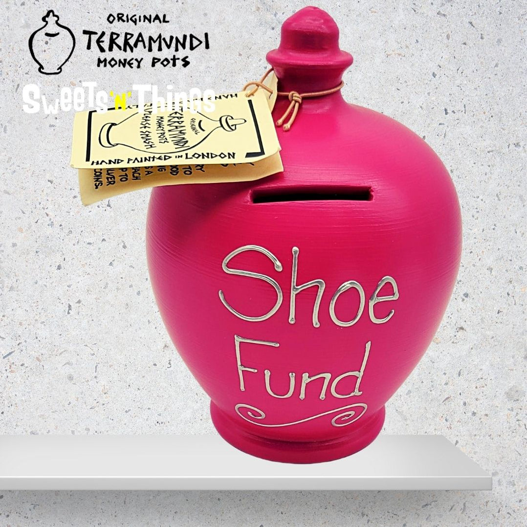 Original Terramundi Money Pot - Pink Shoe Fund — Sweets 'n' Things