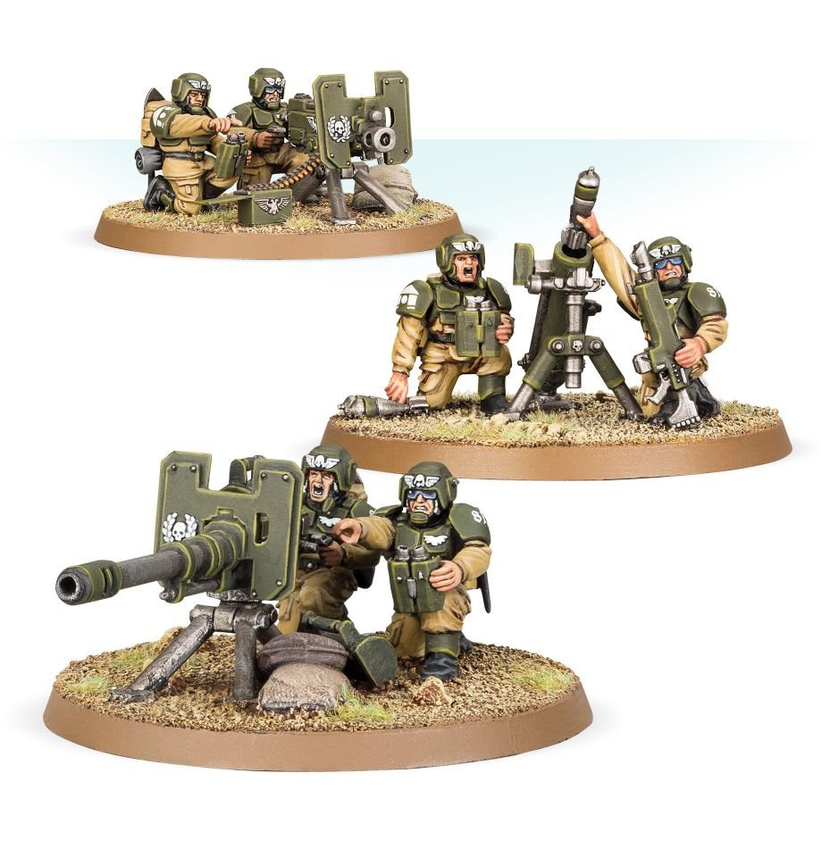 Warhammer 40K: Astra Militarum Cadian Heavy Weapon Squad — Sweets 'n ...